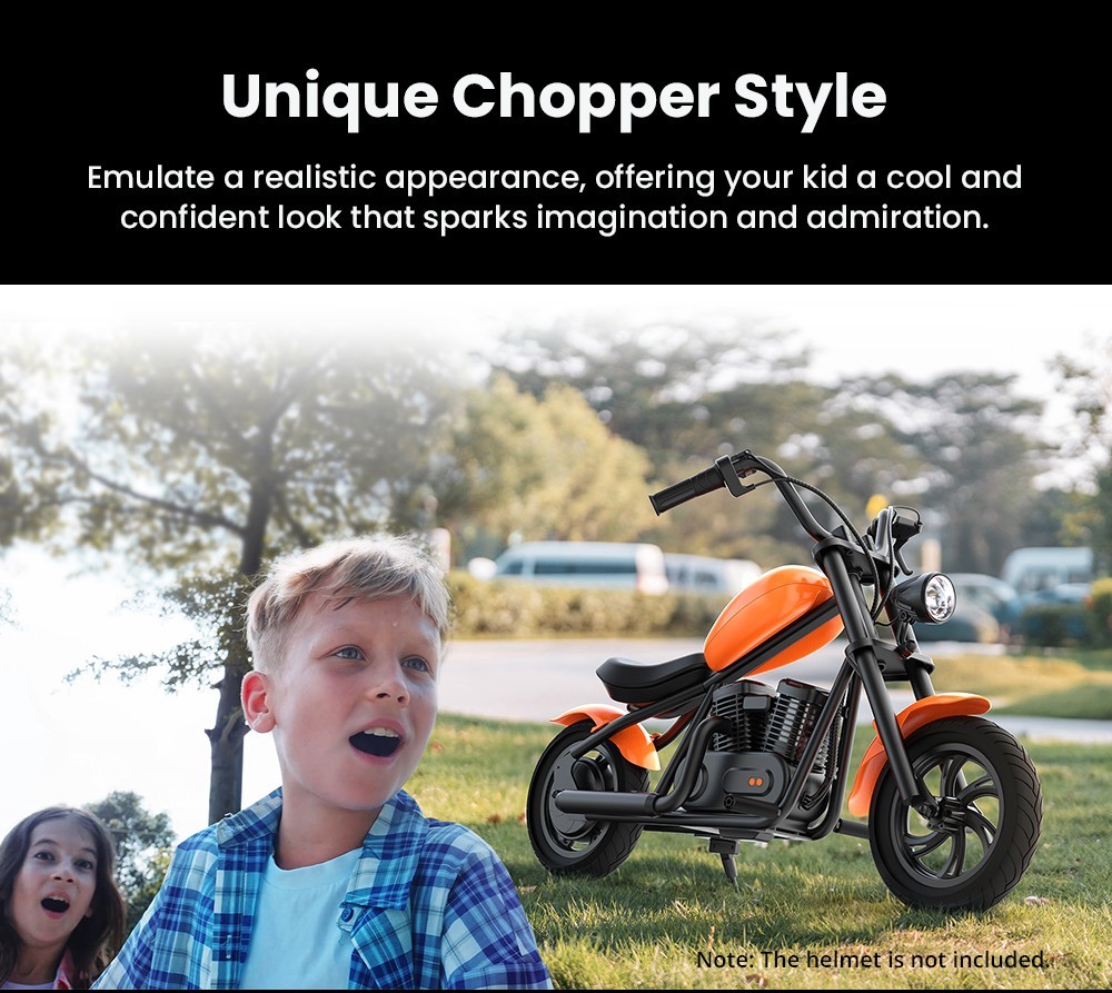 HYPER GOGO Cruiser 12 Plus Electric Motorcycle for Kids Blue
