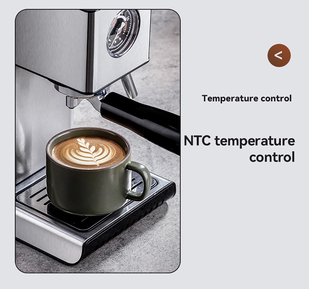 KONKA KKFJ-1202 Espresso Coffee Machine EU Plug Silver