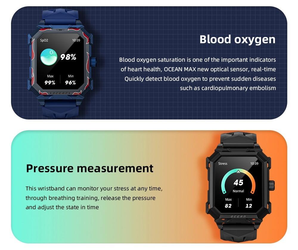 LOKMAT Ocean Max Sport Smartwatch Blue