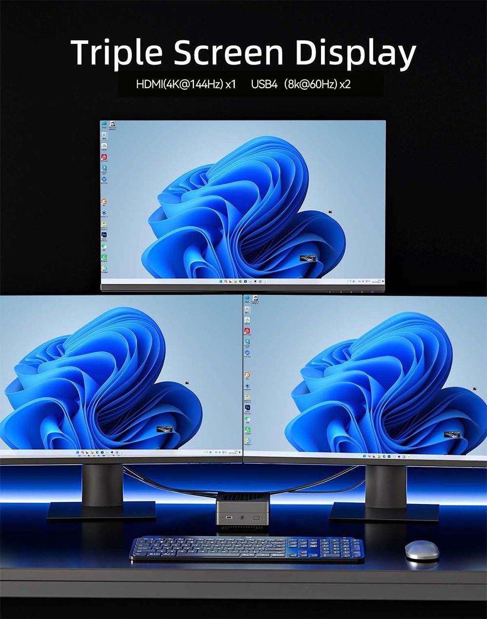 MINISFORUM EM680 Mini PC AMD Ryzen 7 6800U 16GB DDR5 512GB SSD