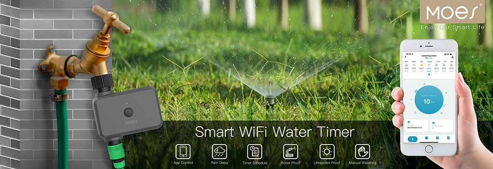 MoesHouse Smart Tuya Bluetooth Water Valve Timer EU Plug