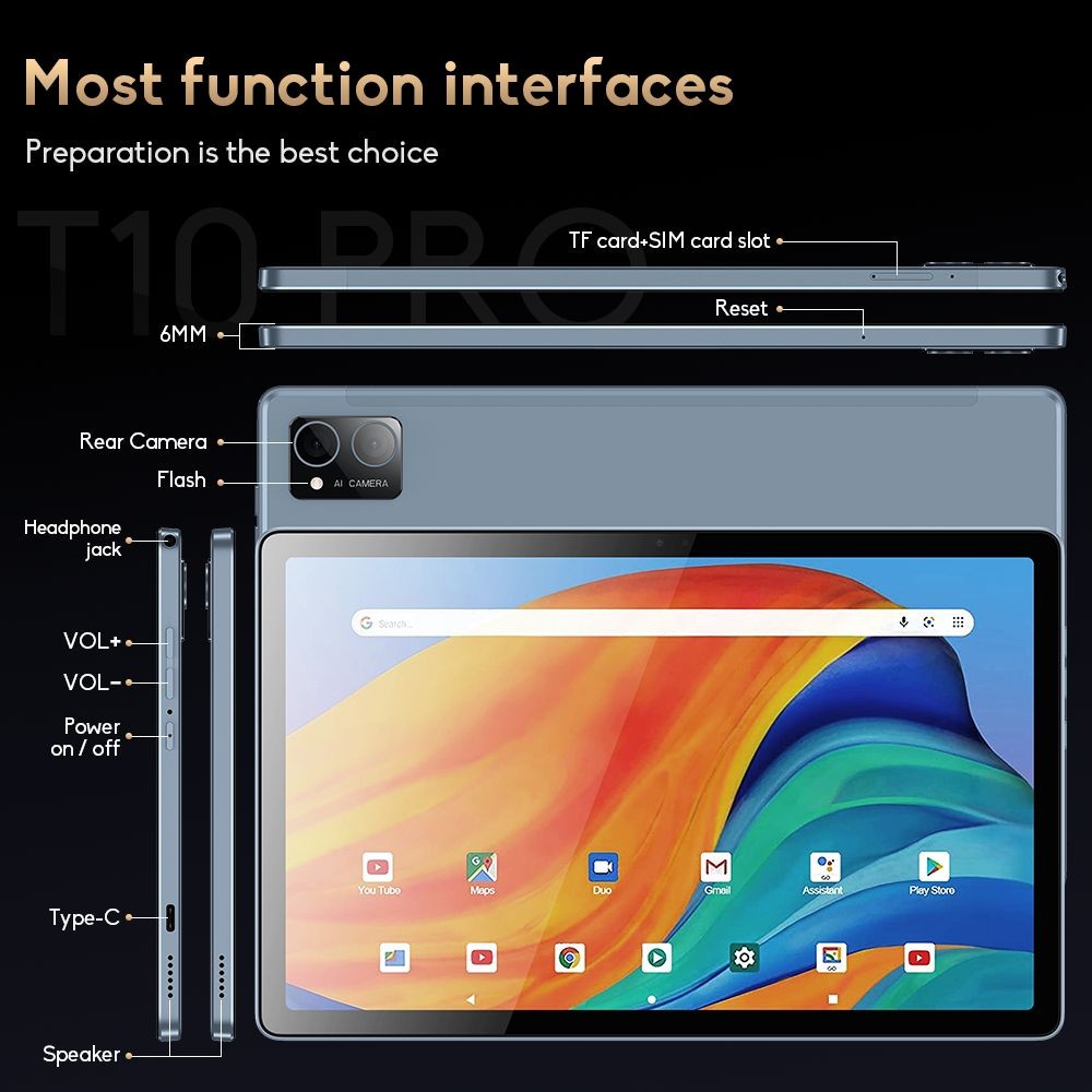 Ninkear T10 Pro Tablet MT6769 EU Blue