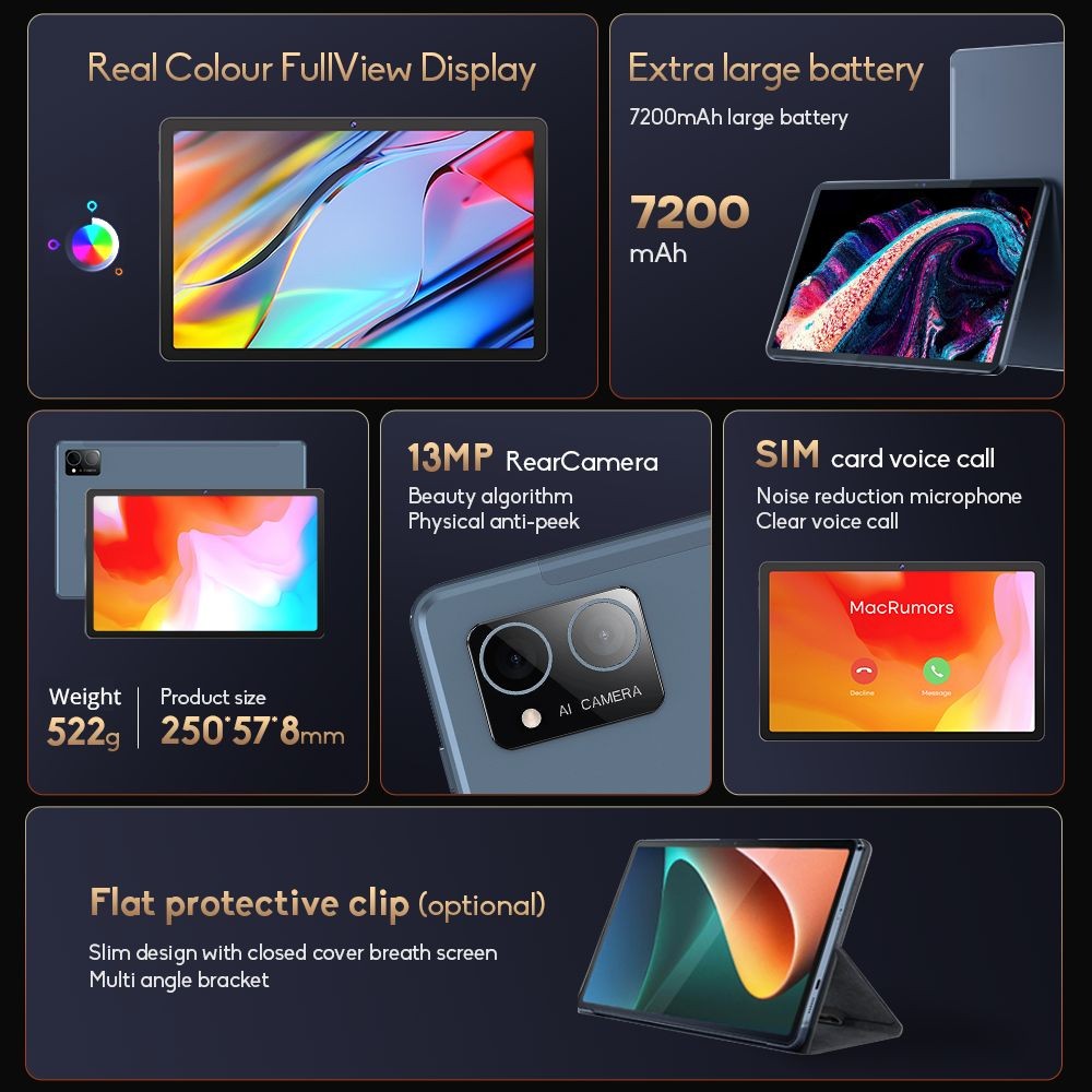 Ninkear T10 Pro Tablet MT6769 EU Grey