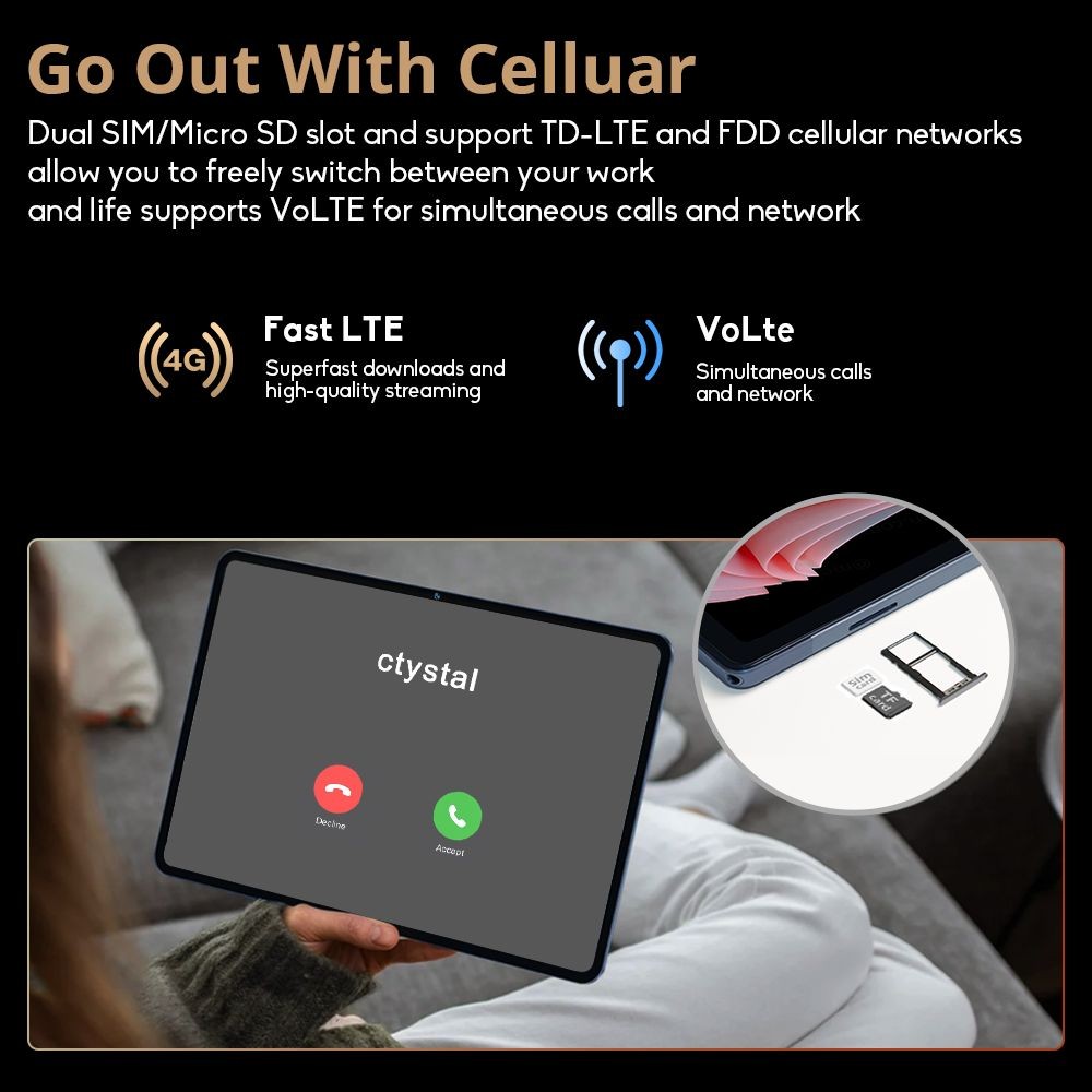 Ninkear T10 Pro Tablet MT6769 US Blue