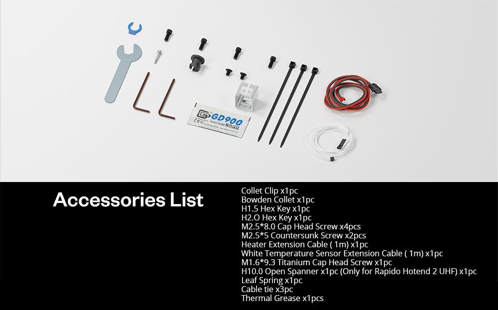 Phaetus Rapido 2 Plus HF Hotend Blue