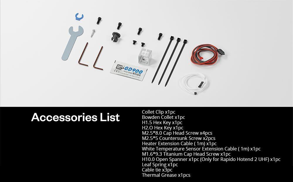 Phaetus Rapido 2 Plus UHF Hotend Black