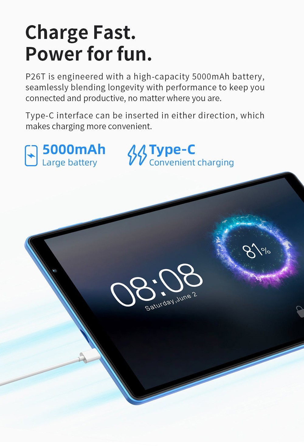 Teclast P26T 10.1 inch Tablet 4GB RAM 64GB ROM