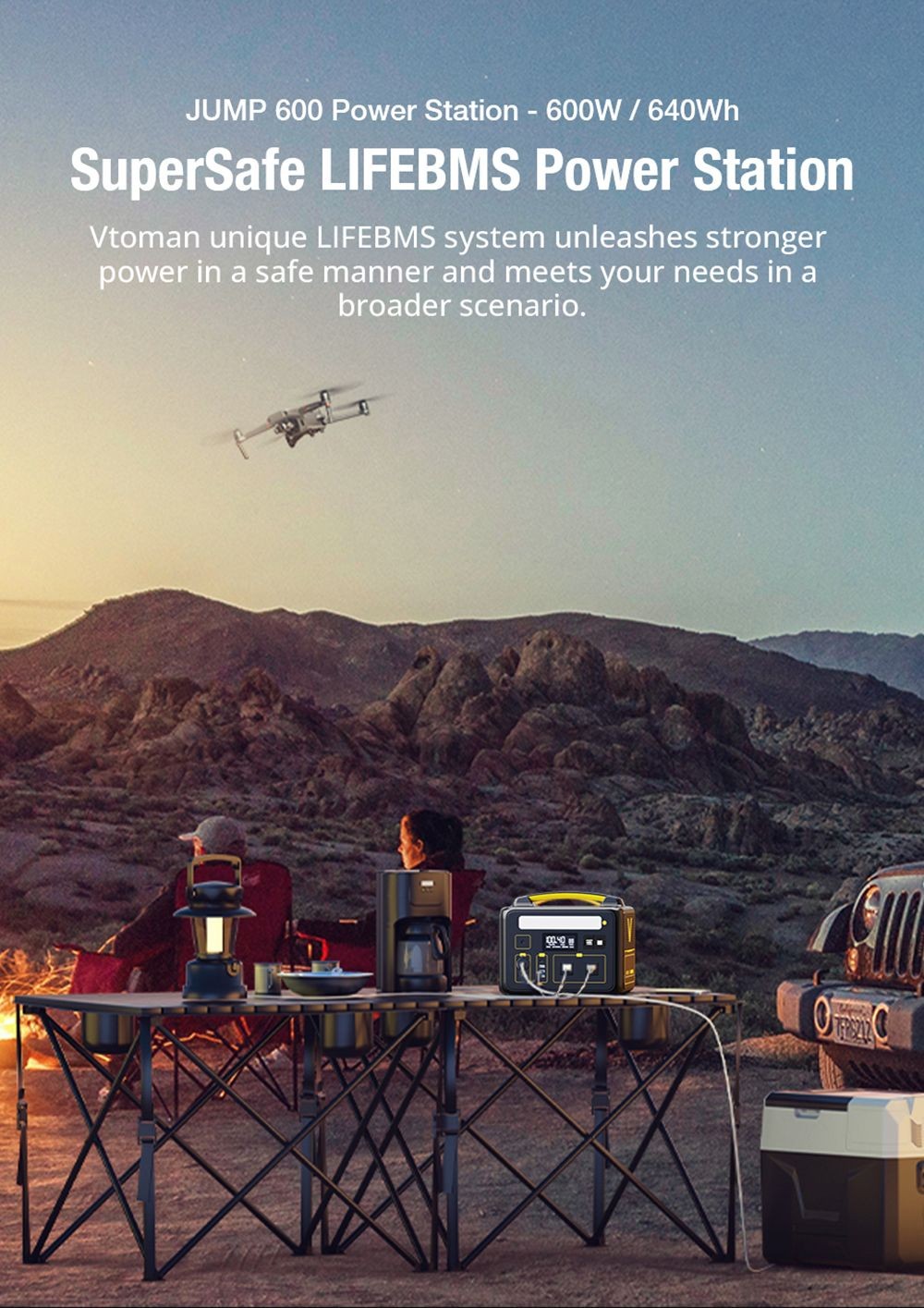 VTOMAN Jump 600 640Wh Portable Power Station