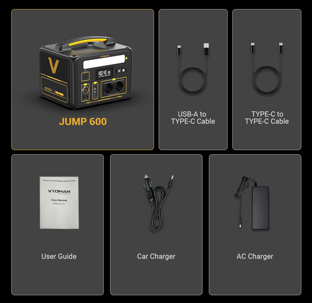 VTOMAN Jump 600 640Wh Portable Power Station
