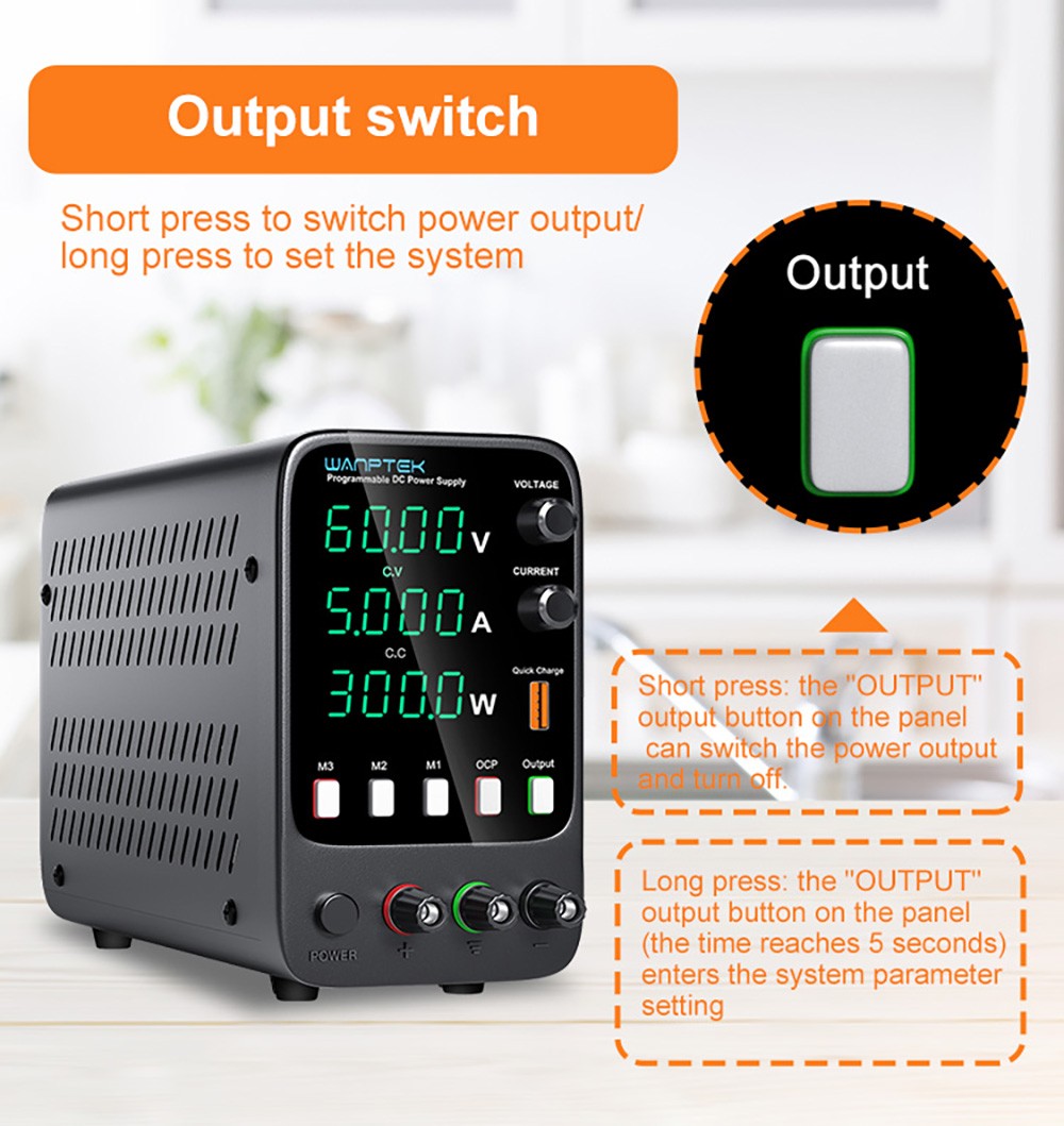 WANPTEK APS605H Programmable Regulated DC Power Supply US Plug