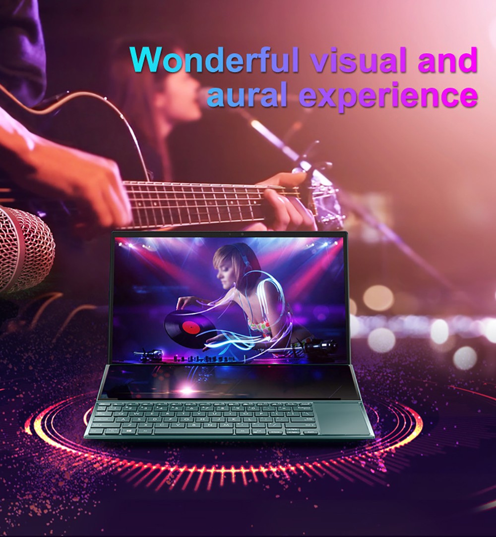 N-one NBook Fly Laptop 16in+14in Dual Screen 16GB DDR4 1TB SSD