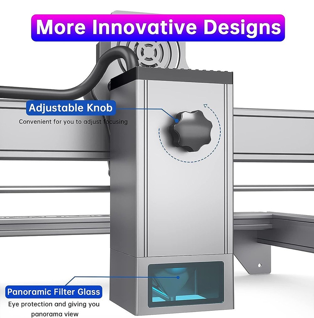 Atomstack M100 20w Laser Module With F30 Air Assist Pump