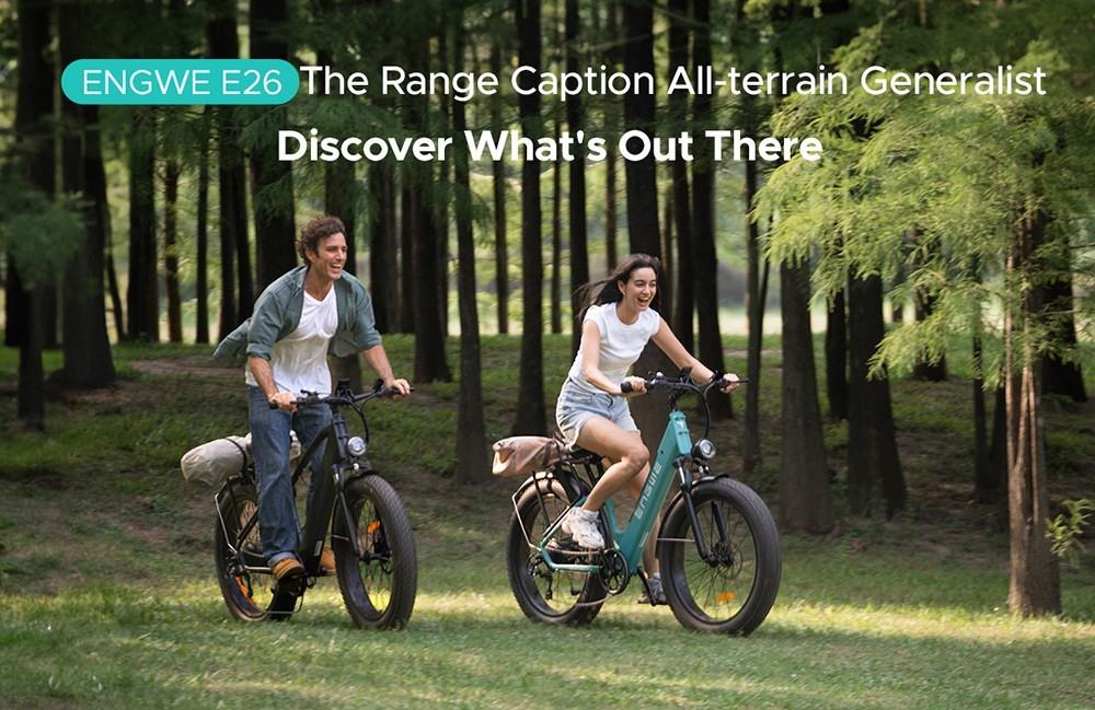 ENGWE E26 Electric Bike Step-thru 48V 16AH 250W Motor 25km/h Grey | Europe