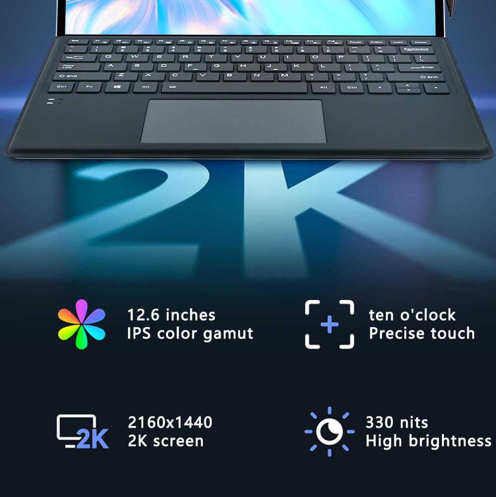 KUU Lebook Laptop 2K Touch IPS Display