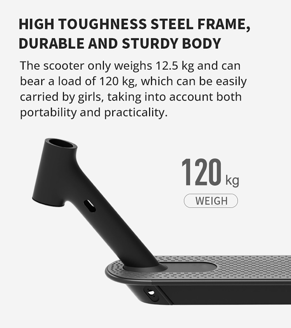 T1 Electric Scooter 8.5 inch Tire 350W Motor APP Support