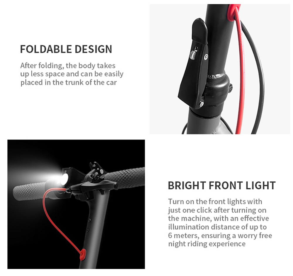 T1 Electric Scooter 8.5 inch Tire 350W Motor APP Support