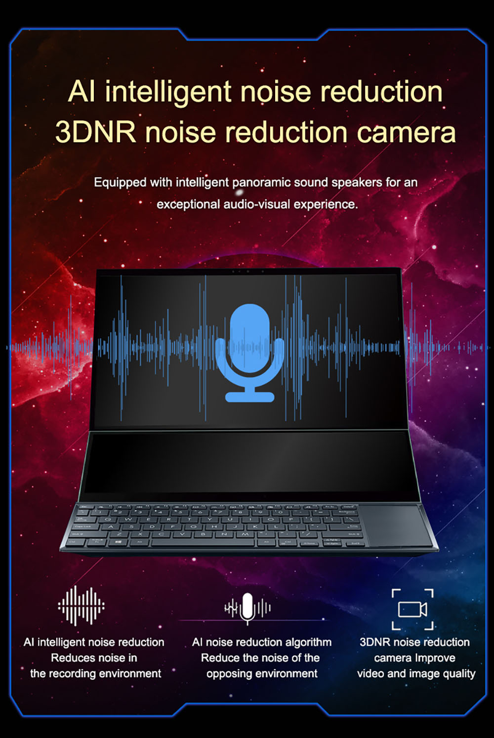 N-one NBook Fly Laptop 16in+14in Dual Screen 16GB DDR4 1TB SSD