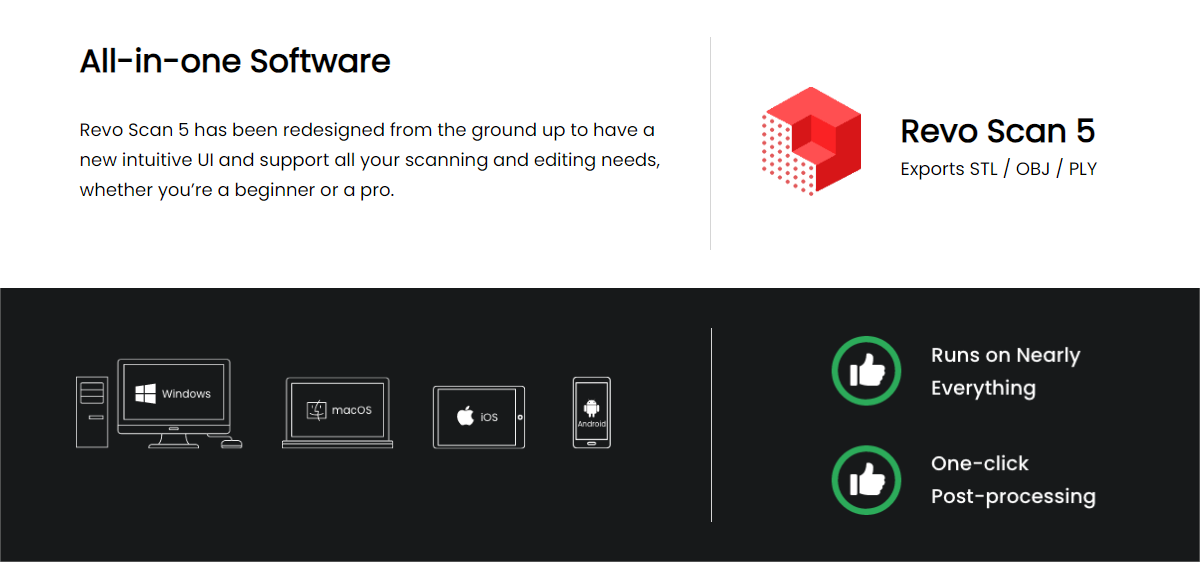 Revopoint INSPIRE 3D Scanner Standard Edition + Mobile Kit