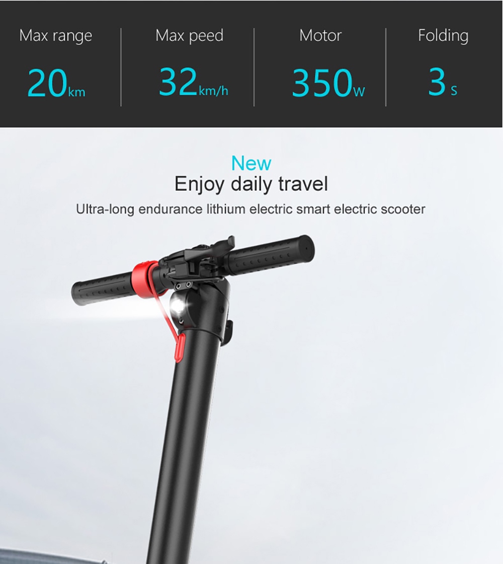 AOVO X7 10inch Tire 350W Electric Scooter