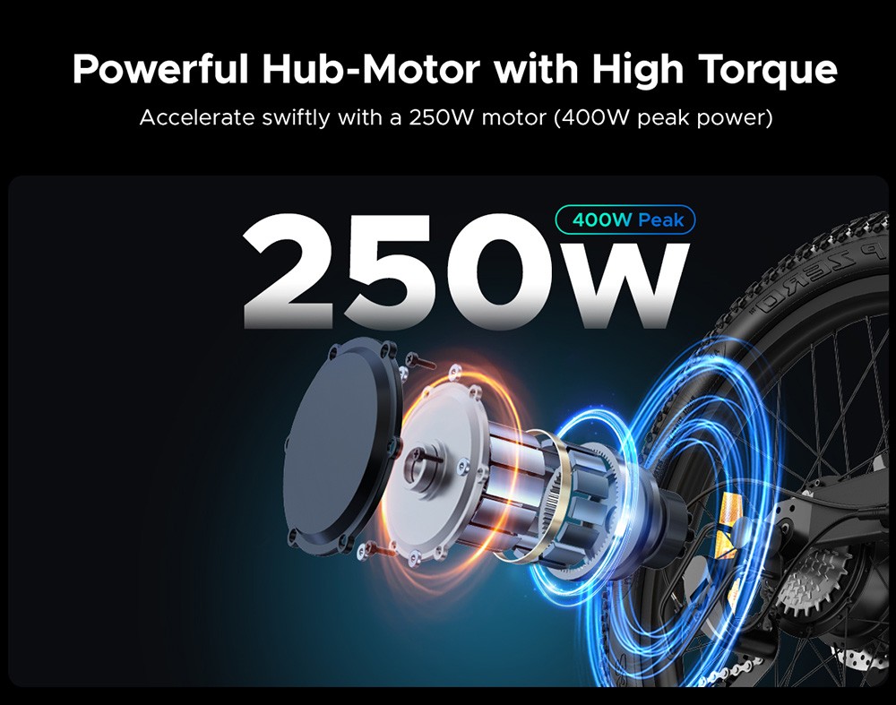 ENGWE O14 Electric Bike 14 inch 250W Motor 48V 15.6Ah 25km/h Grey