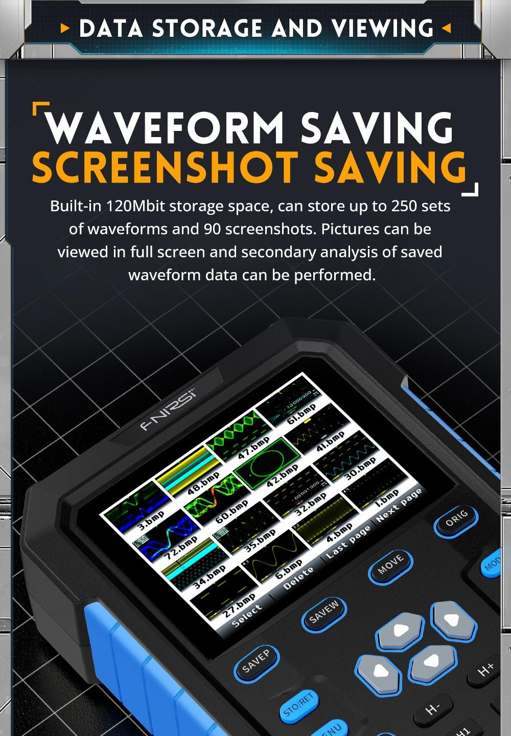 FNIRSI DPOX180H Digital Phosphor Oscilloscope US Plug