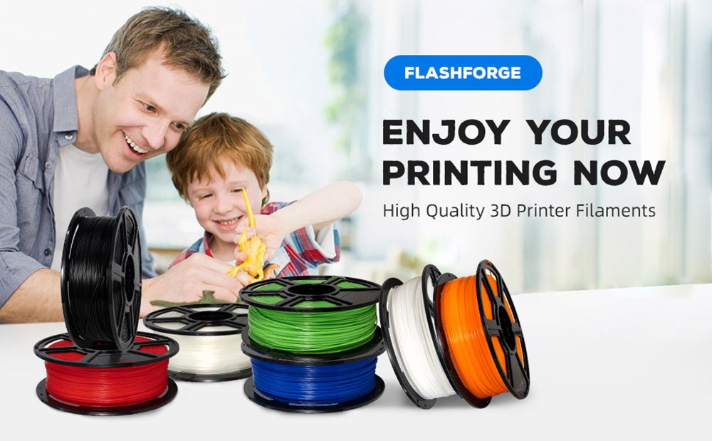 3kg Flashforge Flexible 3D Printing Filament Black White Yellow | Poland