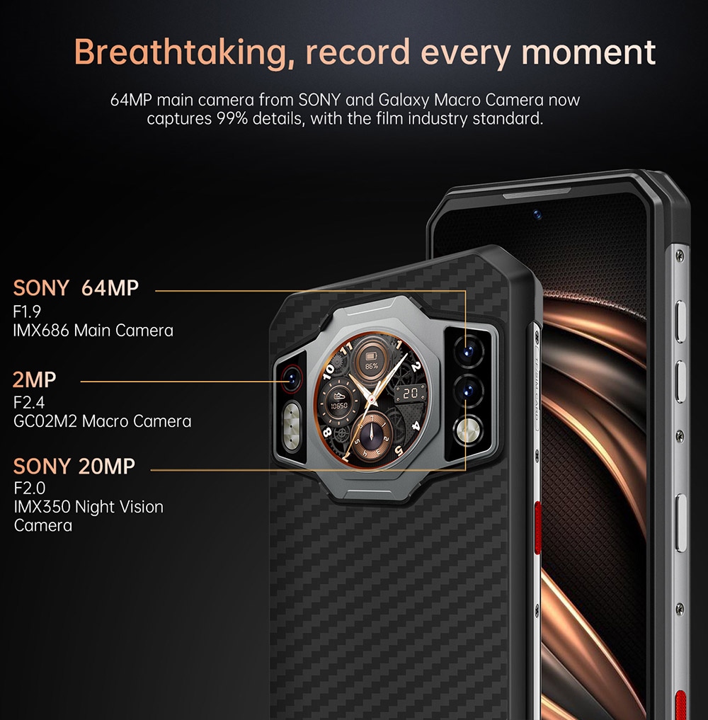 OUKITEL WP21 Rugged Smartphone Unlocked,17+256GB Android 12