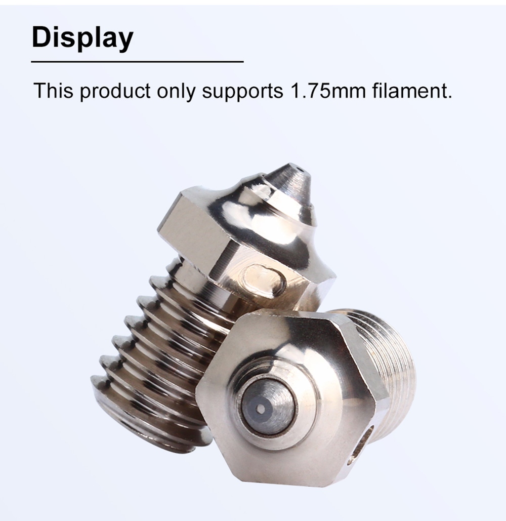 Trianglelab V6 ZSTC 0.4mm 3D Printer Nozzle