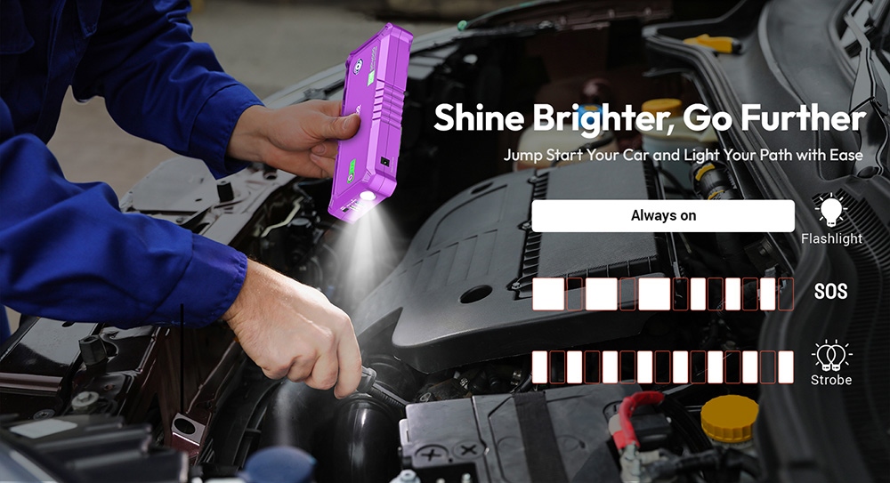 GOOLOO GP4000 Jump Starter Purple