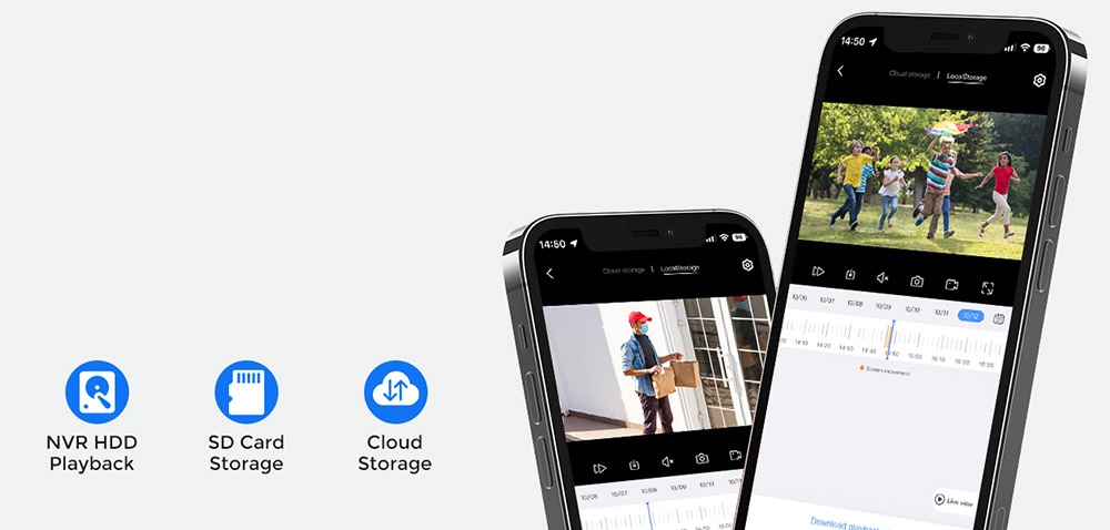 Hiseeu 5MP Wireless PTZ Security Camera System