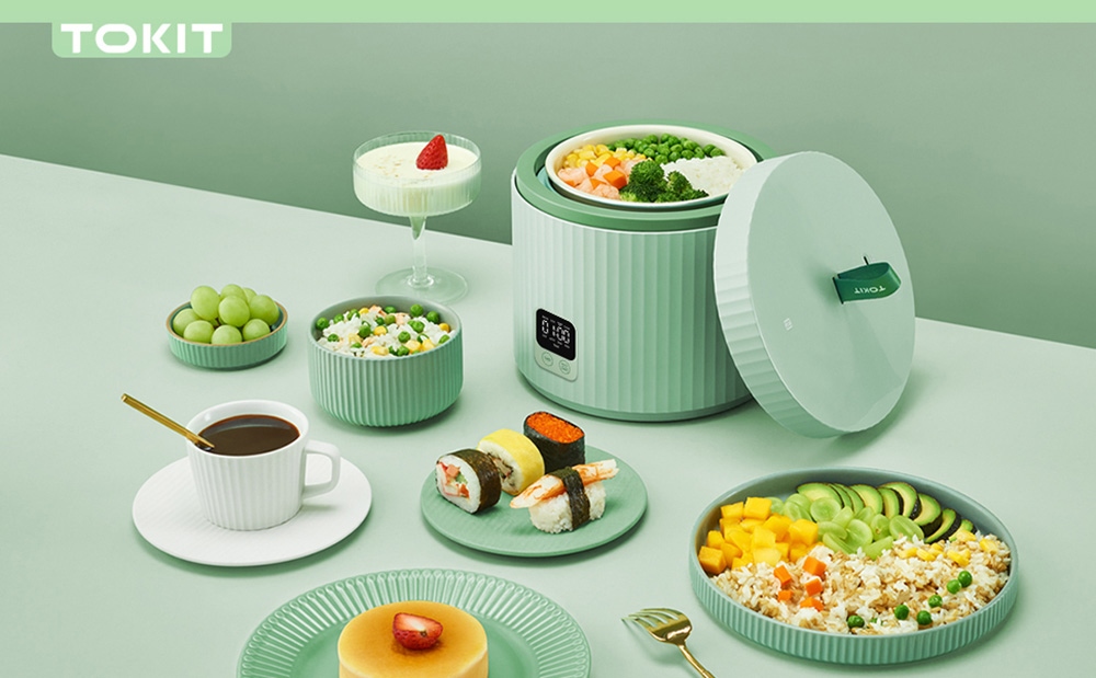 TOKIT TFB014 Mini Rice Cooker Green