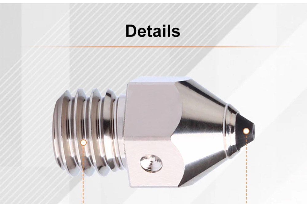 Trianglelab 0.4mm MK8 ZSD Diamond Copper Alloy Nozzle