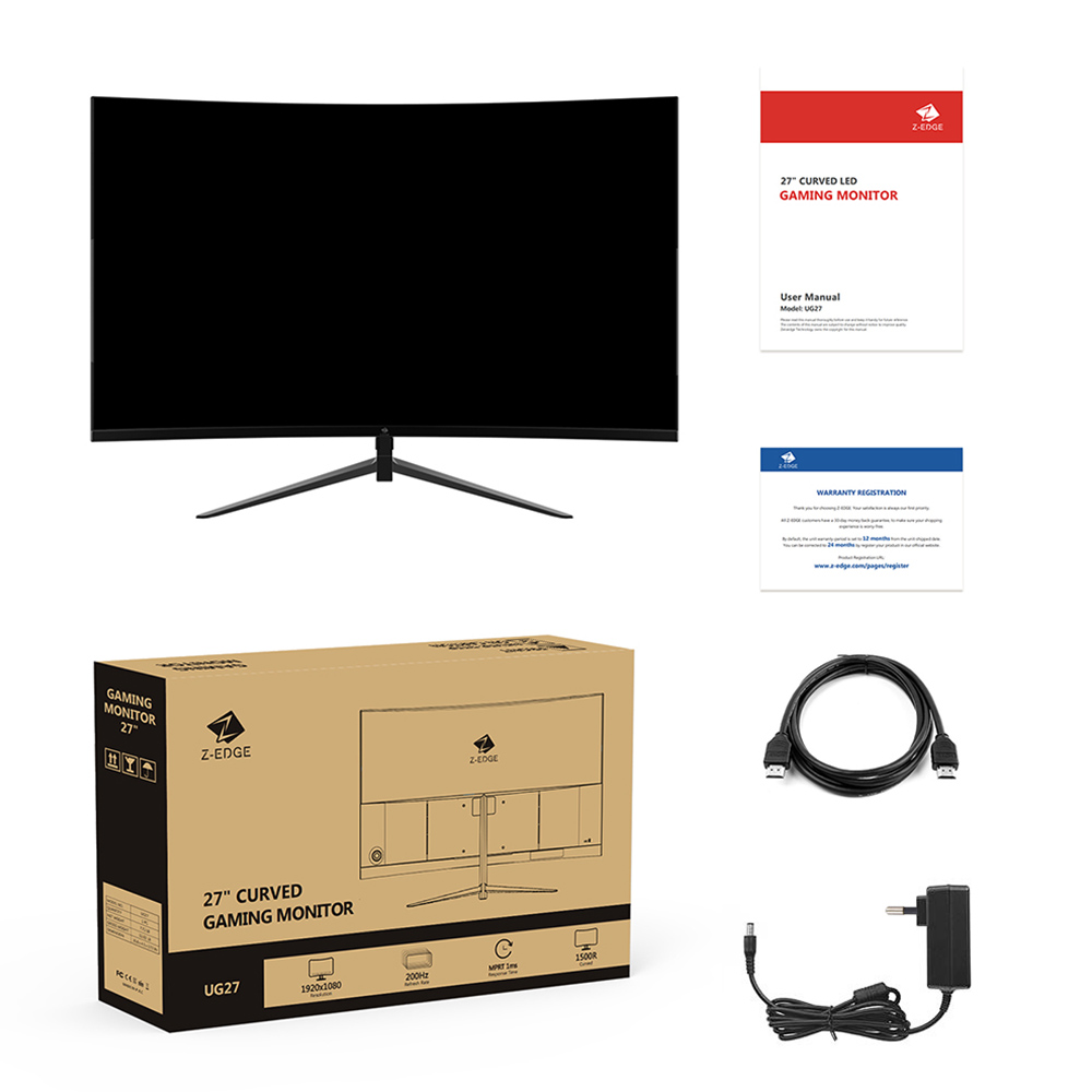 Z-Edge UG27 27'' Curved Gaming Monitor 1920x1080