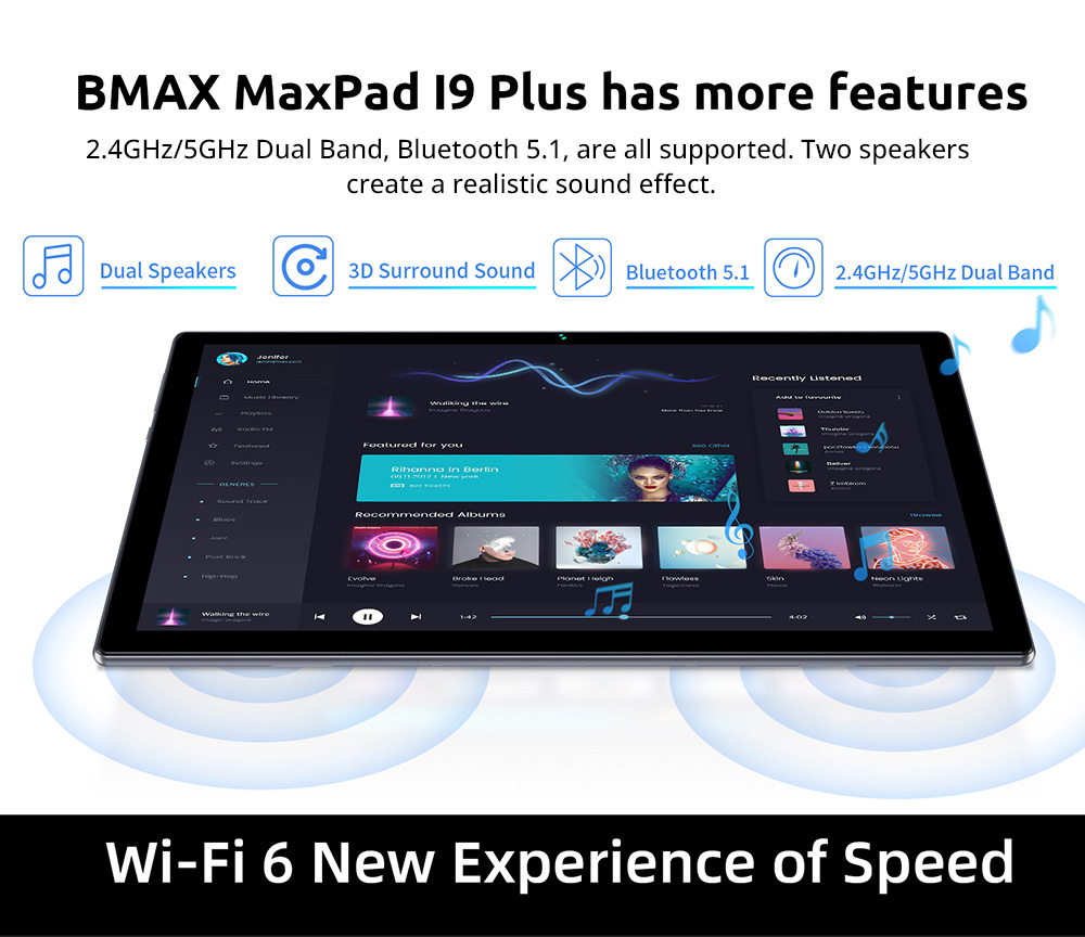 BMAX I9 Plus 10.1 inch Tablet 4GB RAM 64GB ROM