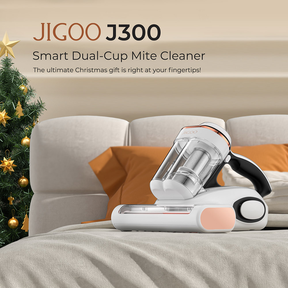 JIGOO J300 Dual-Cup Smart Mite Cleaner 13KPa Suction | Poland