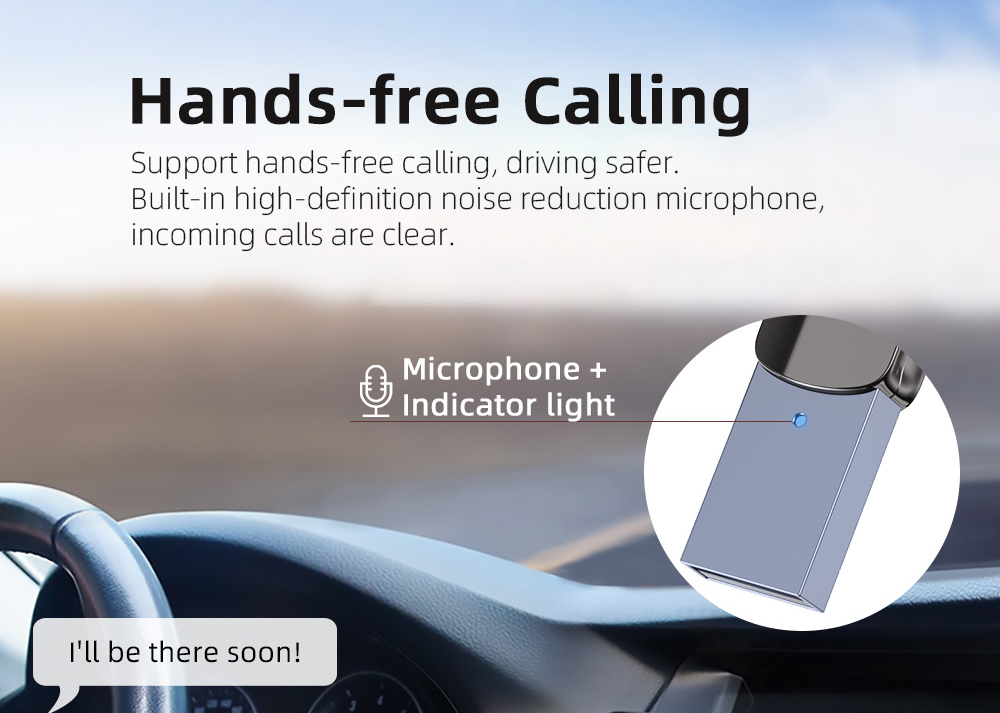 ESSAGER Bluetooth 5.0 Aux Adapter for Car