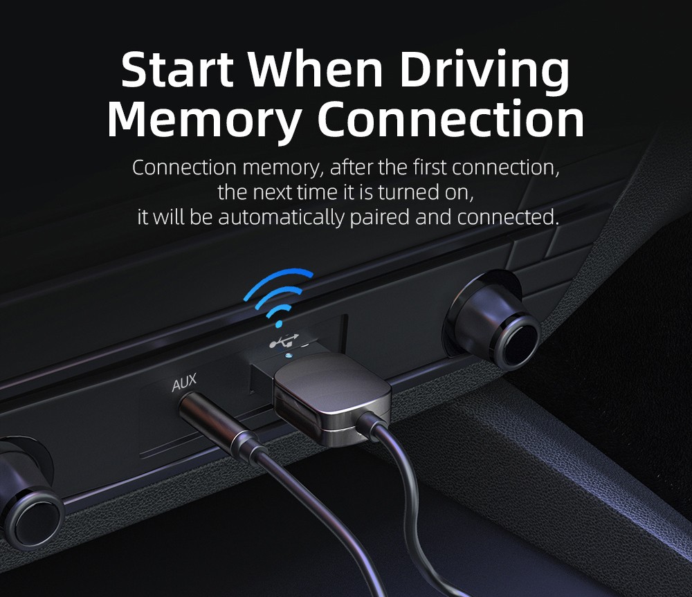 ESSAGER Bluetooth 5.0 Aux Adapter for Car