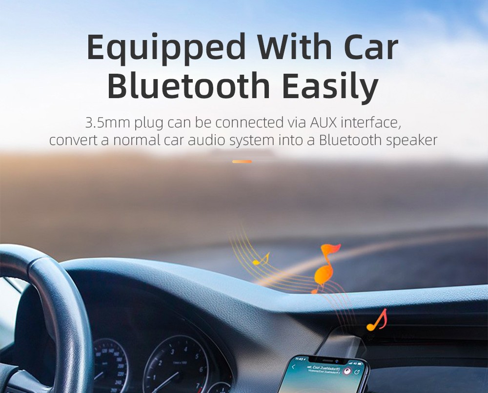 ESSAGER Bluetooth 5.0 Aux Adapter for Car