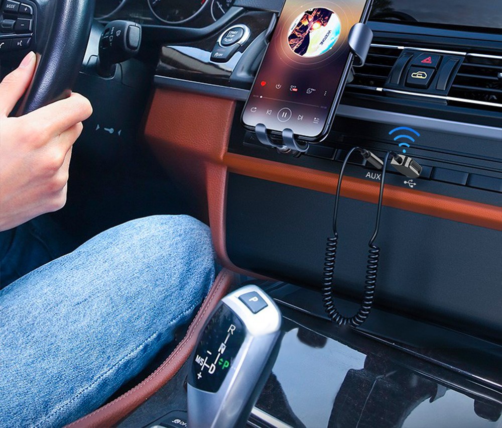 ESSAGER Bluetooth 5.0 Aux Adapter for Car