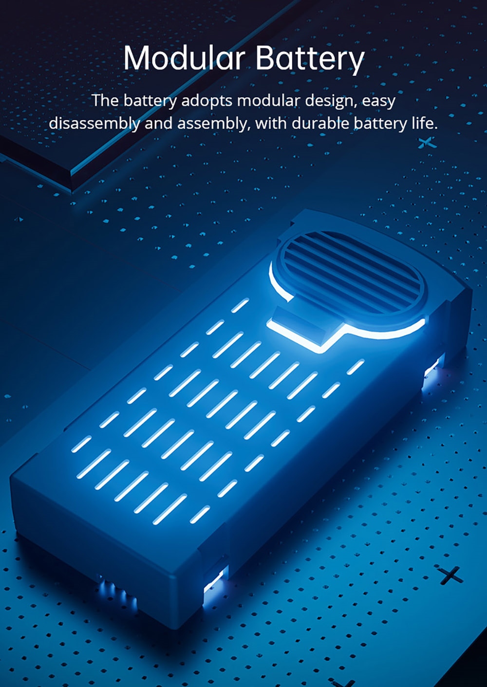 JJRC H117 Color Changing Drone - 1 Battery, Black