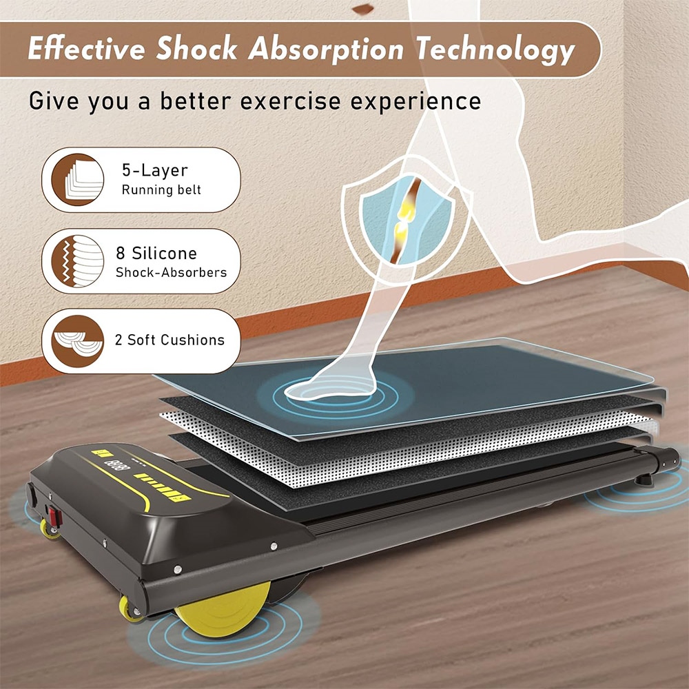 KRD Q22 Walking Pad Under Desk Treadmill Black