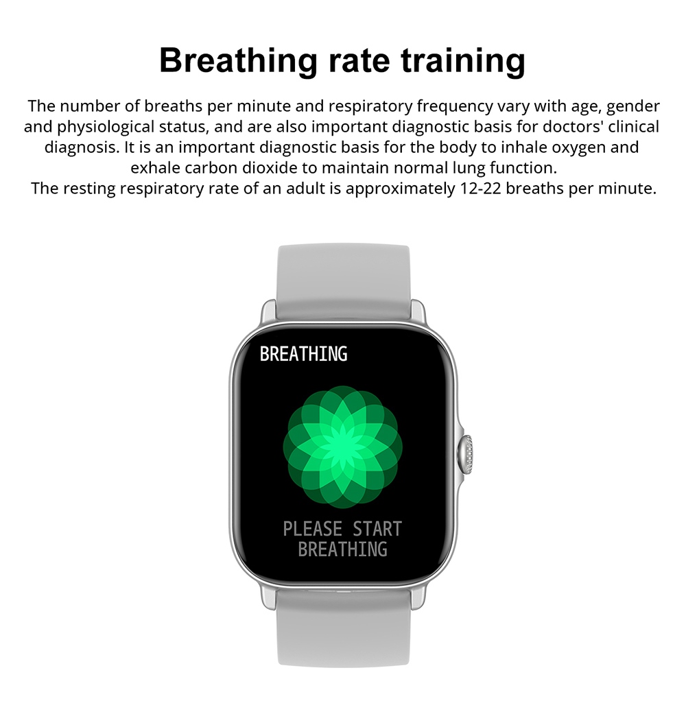 T12 Smartwatch Heart Rate Sleep Monitoring - Black