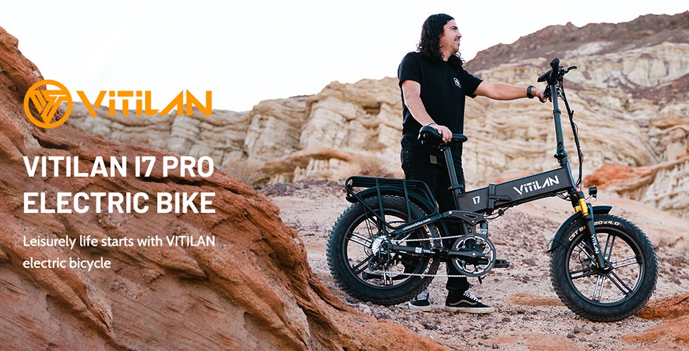 Vitilan I7 Pro 2.0 Foldable Electric Bike - Black