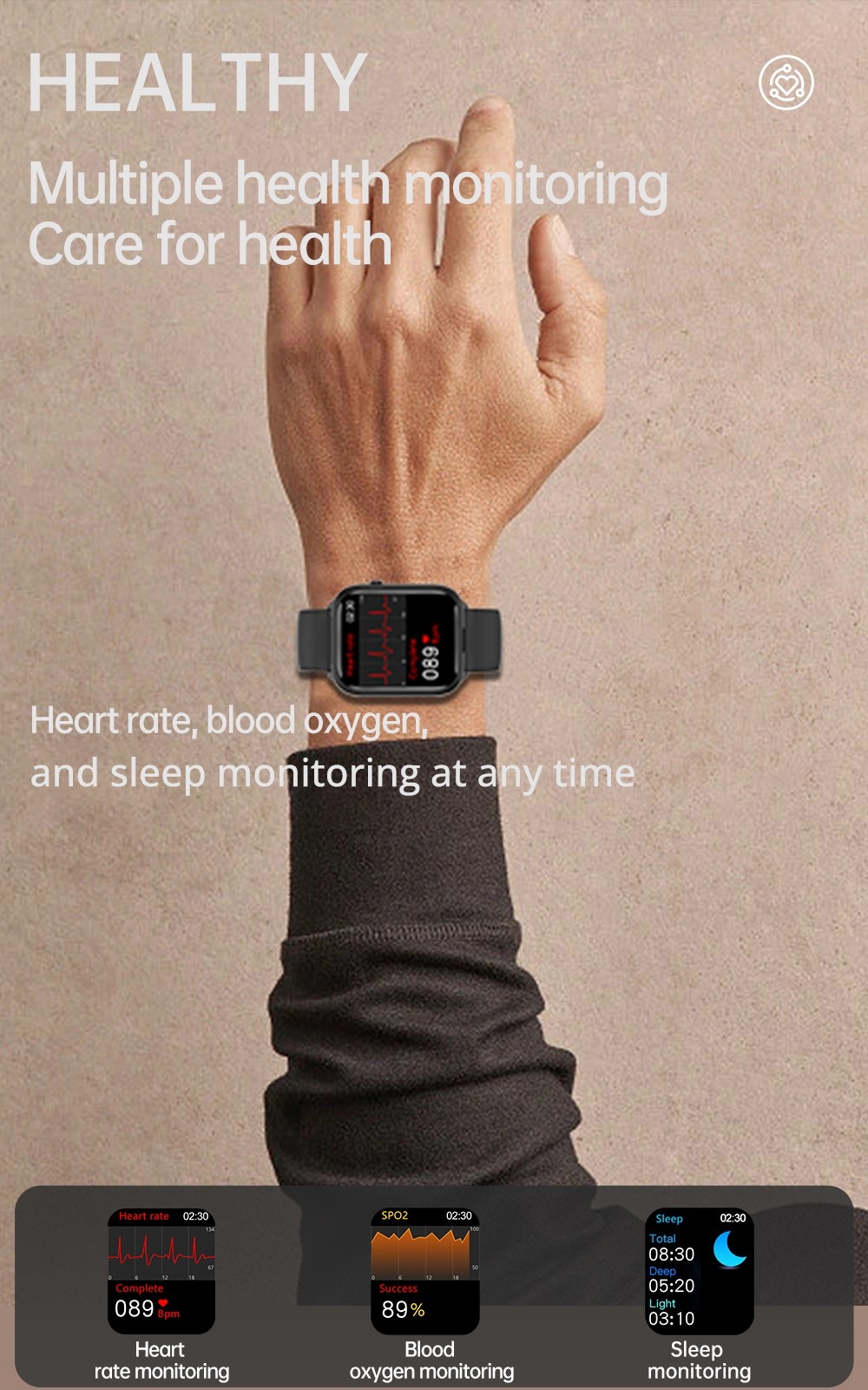 X8S 2 in 1 Smartwatch with TWS Earbuds