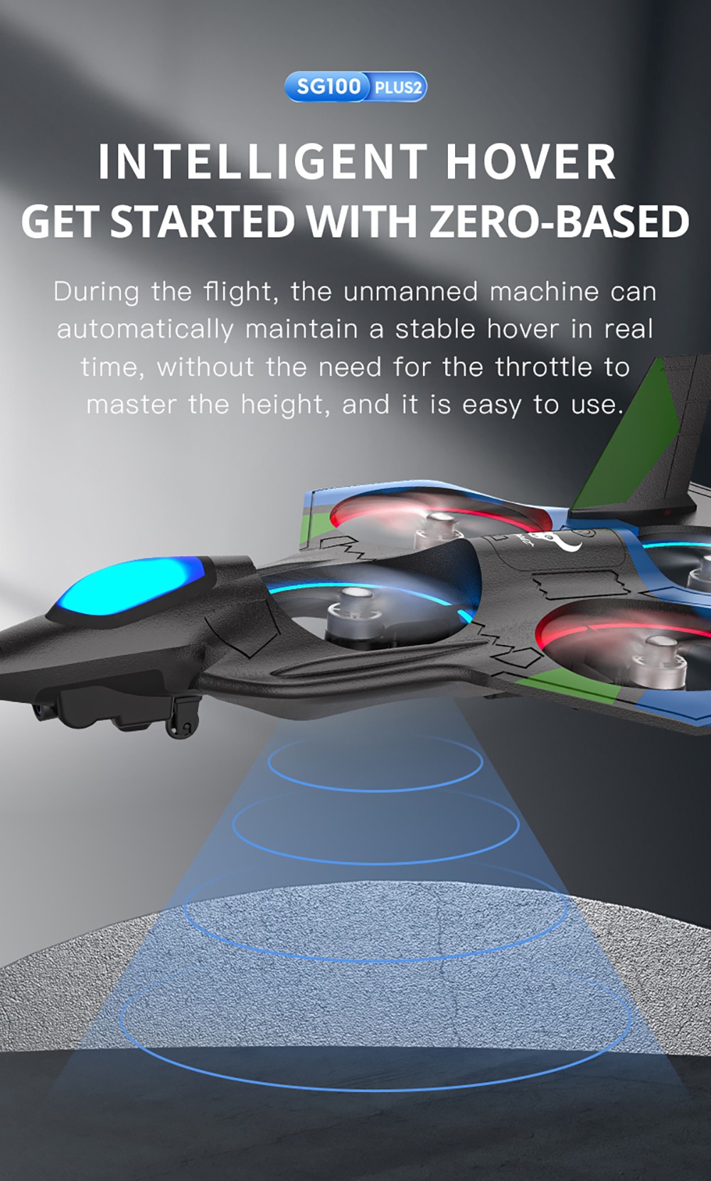ZLL SG100 Plus 2 Glider Drone with HD Camera