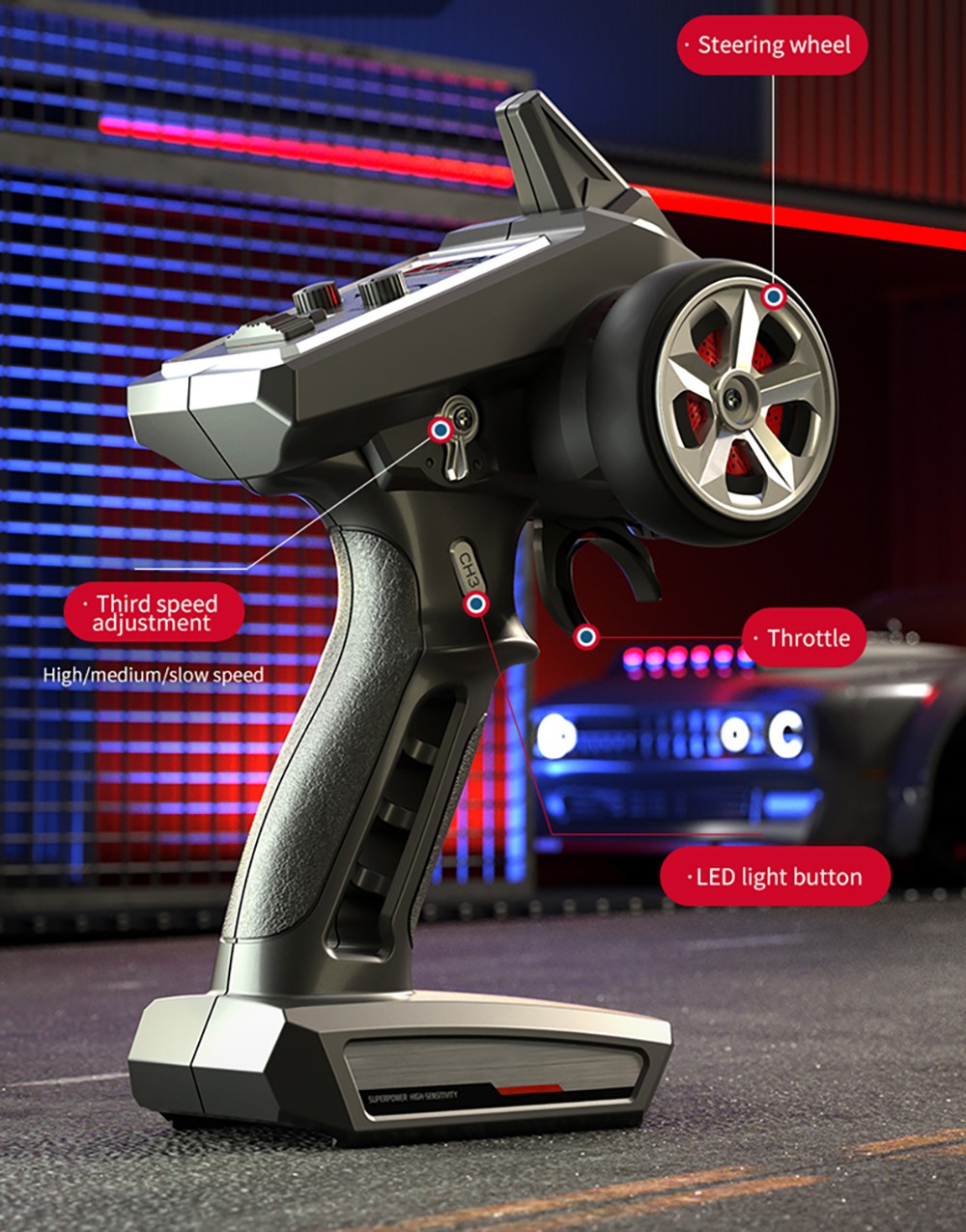 ZLL SG216 Pro RC Car - 3 Batteries