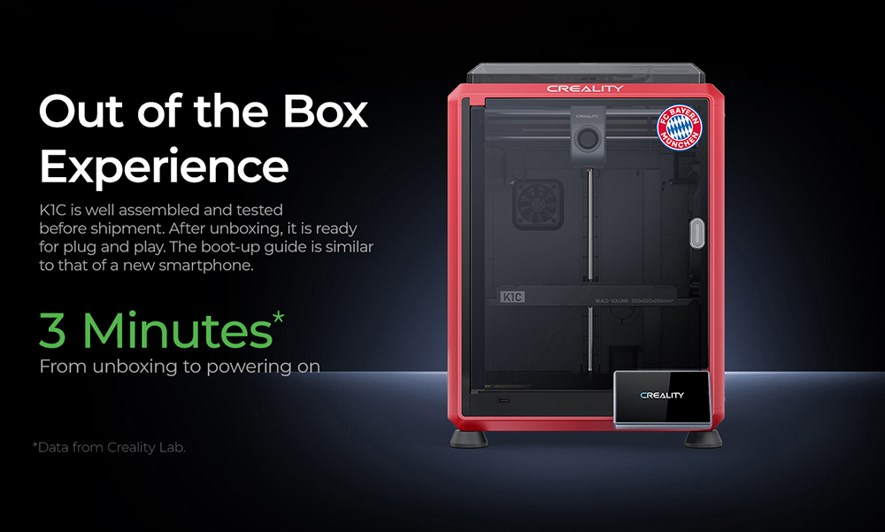 Creality K1C Bayern Edition with AI Camera 600mm/s