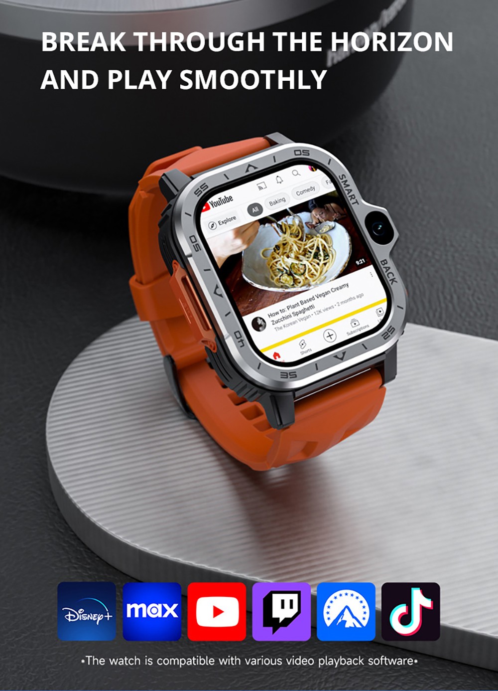 LOKMAT APPLLP 4 MAX Smartwatch 4GB+64GB - Orange