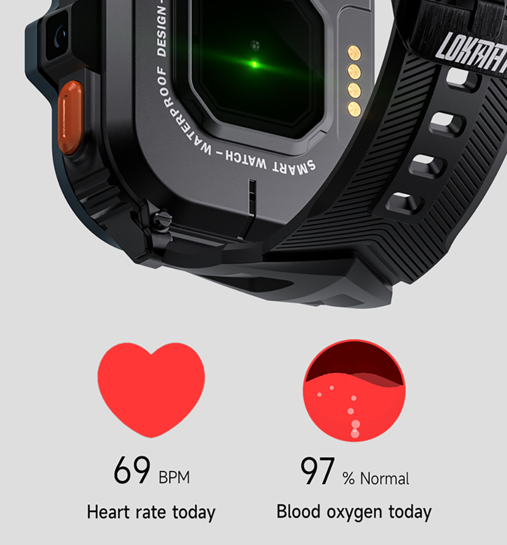 LOKMAT APPLLP 4 MAX Smartwatch 4GB+64GB - Orange