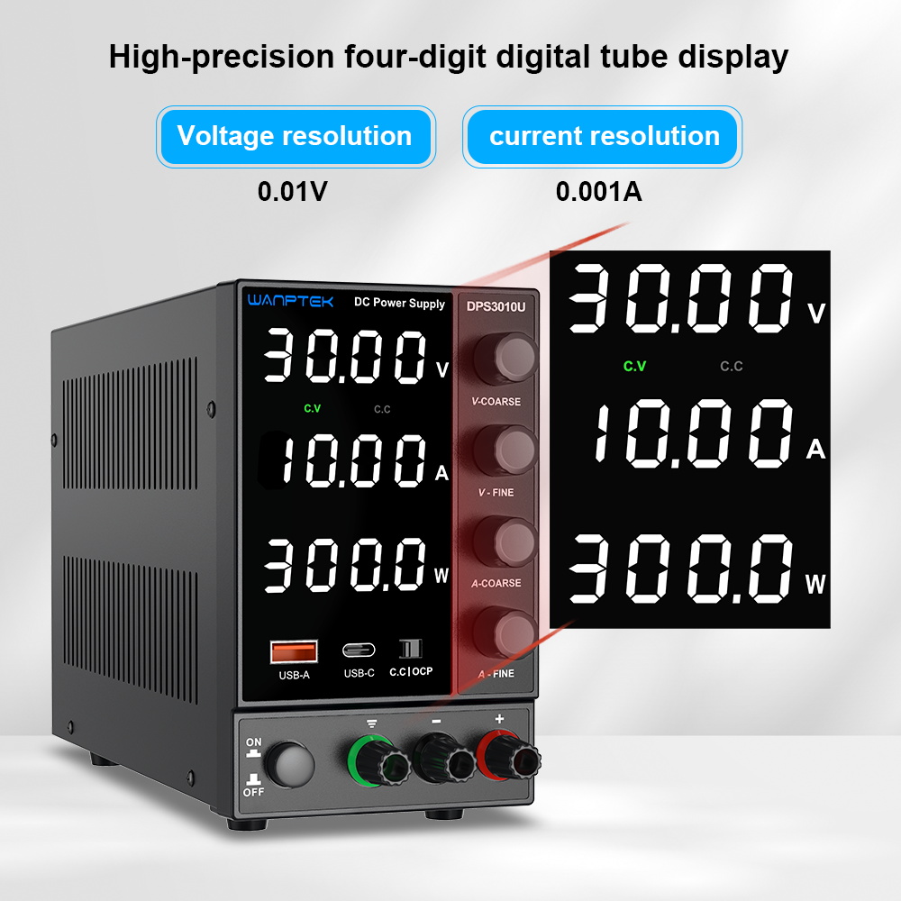 WANPTEK DPS3010U DC Power Supply Black US Plug